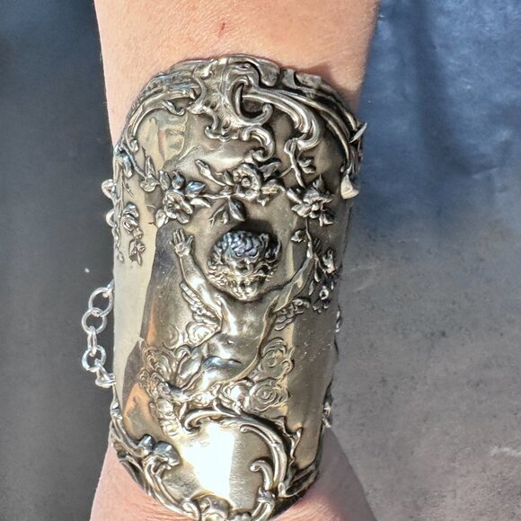 Antique Obsessions | Jewelry | Antique Sterling Silver Cherub Gladiator ...